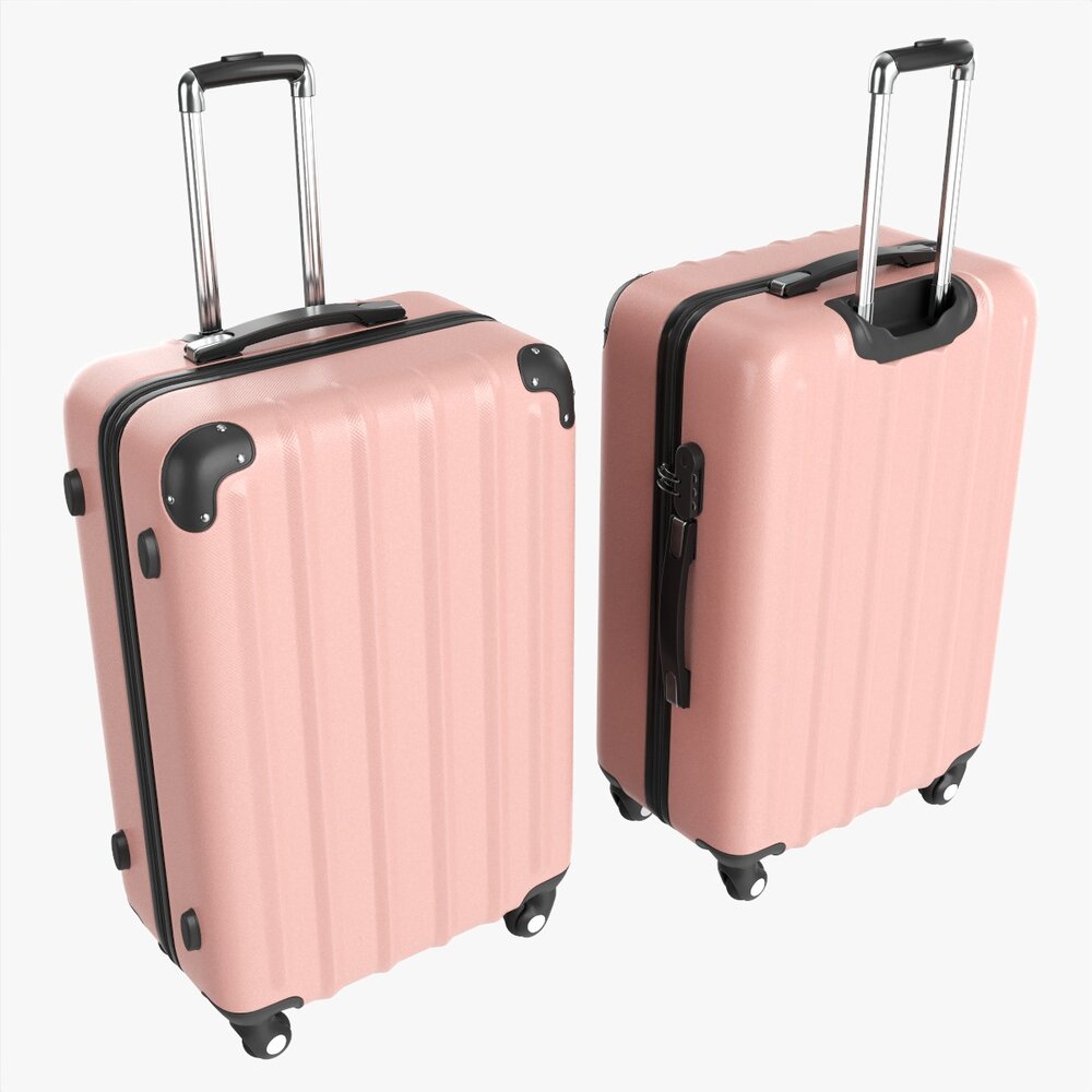 Suitcase Hardshell Large On Wheels 3D model - Download Bags on 3DModels.org