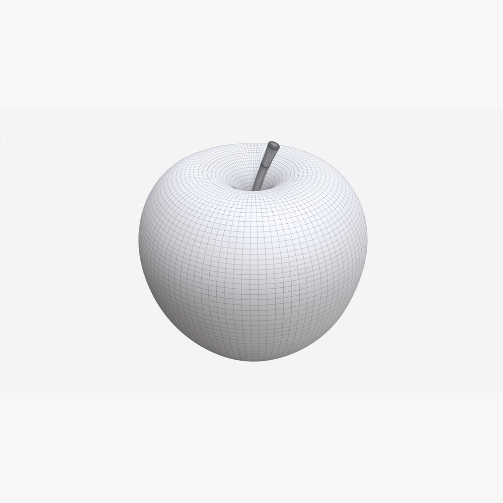 Apple Single Fruit Gala Green 3D model - Download Fruit on 3DModels.org