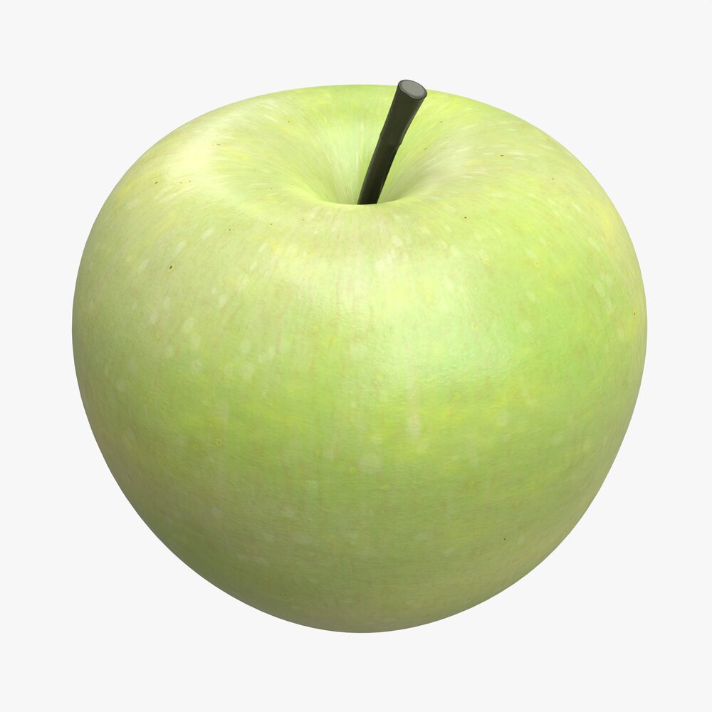 Apple Single Fruit Green Light 3D model - Download Fruit on 3DModels.org