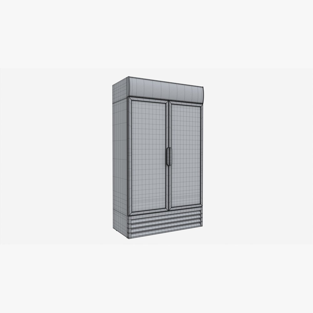 Beverage Cooler Big Double 02 3D model - Download Appliances on ...