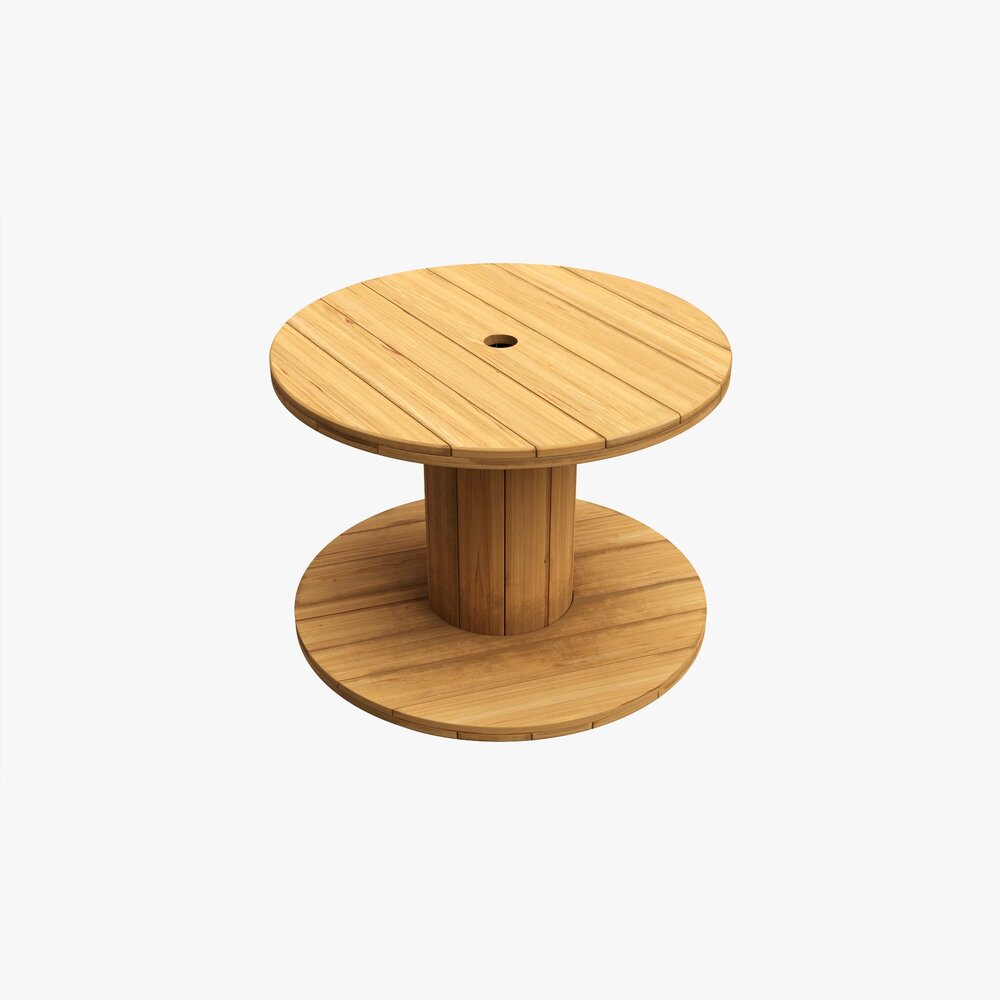 Cable Reel Table 3D model - Download Table on 3DModels.org