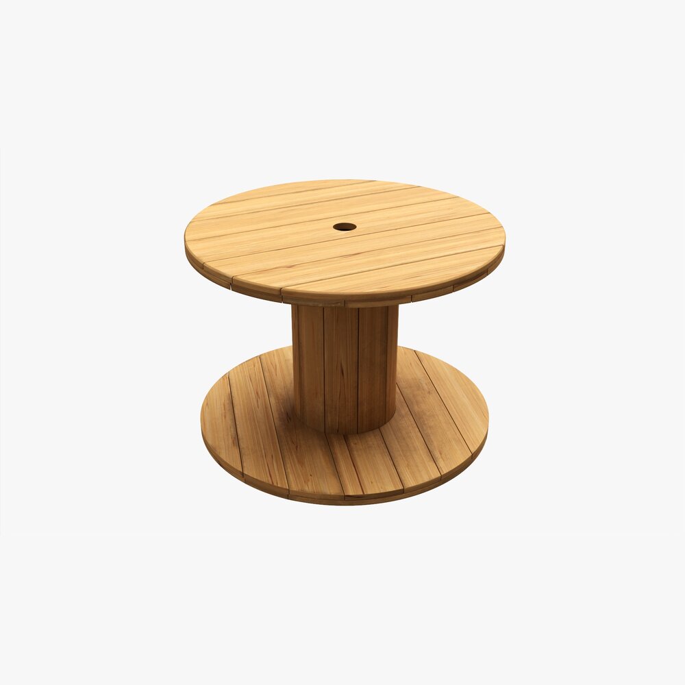 Cable Reel Table 3D model - Download Table on 3DModels.org