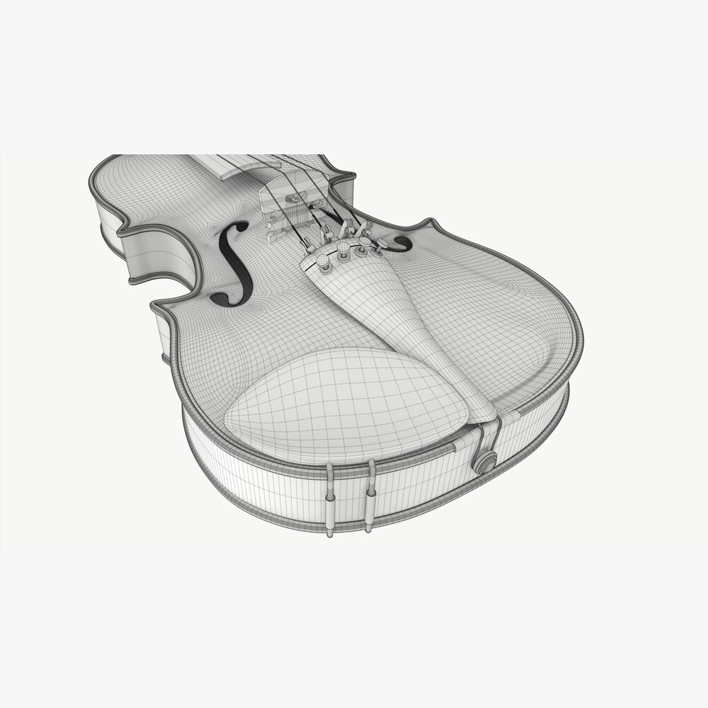 Violín Antiguo Desgastado Modelo 3D - Descargar Instrumentos musicales ...
