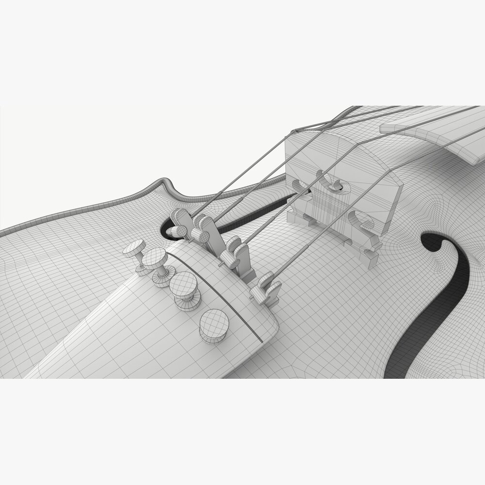 Violín Antiguo Desgastado Modelo 3D - Descargar Instrumentos musicales ...
