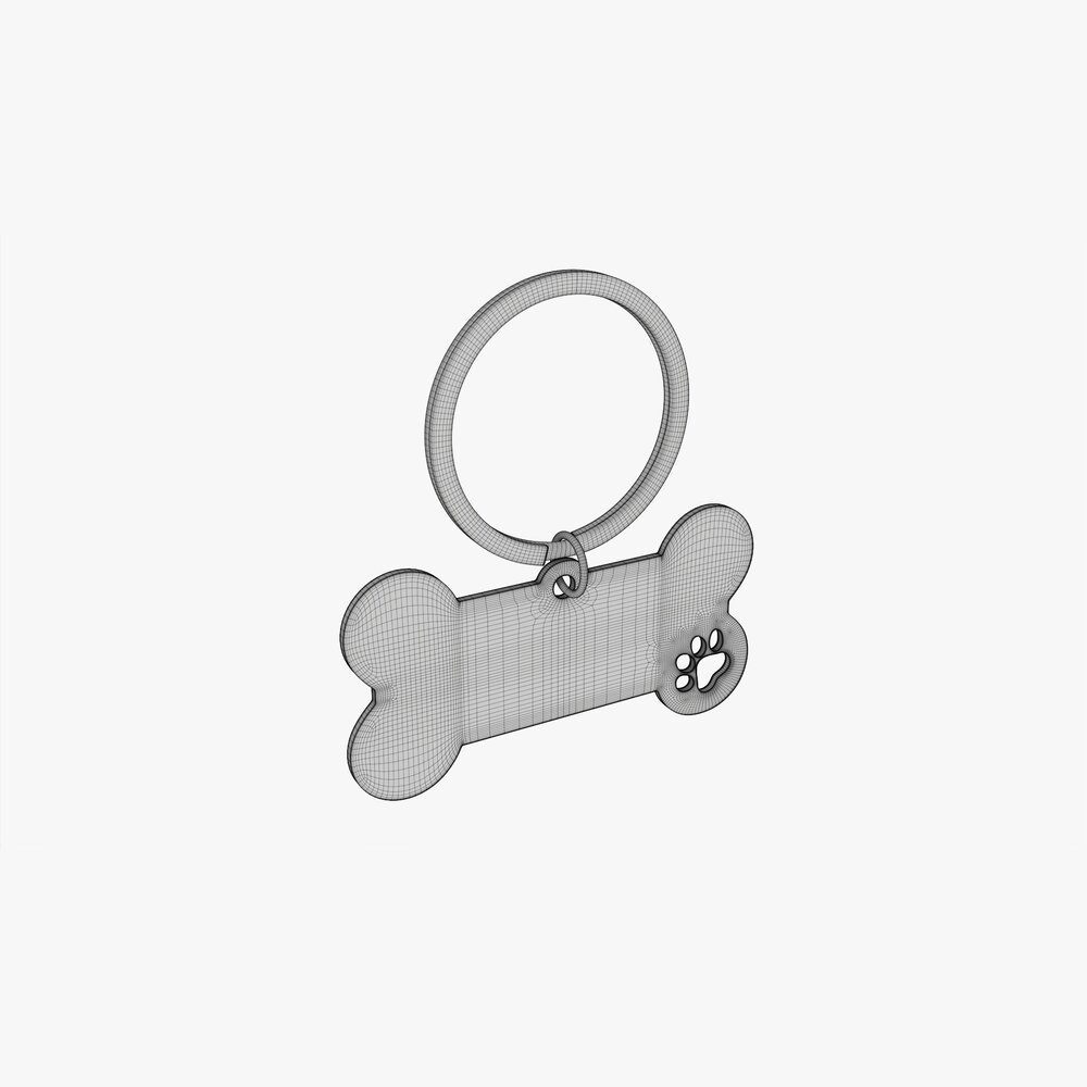 Placa de Identificación con Forma de Hueso para Collar de Mascota en ...