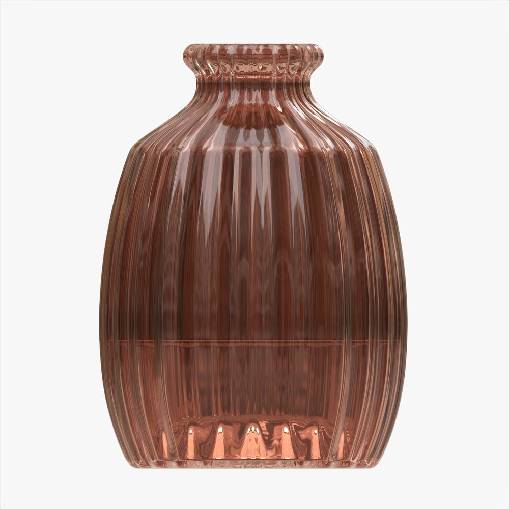 Decorative Fluted Glass Vase 3D model - Download Decoration on 3DModels.org
