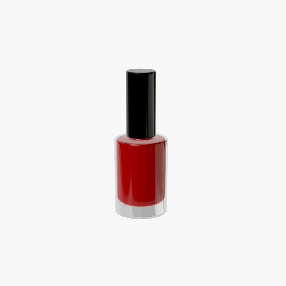 Nail Polish Red 3D model - Download Health and Beauty on 3DModels.org