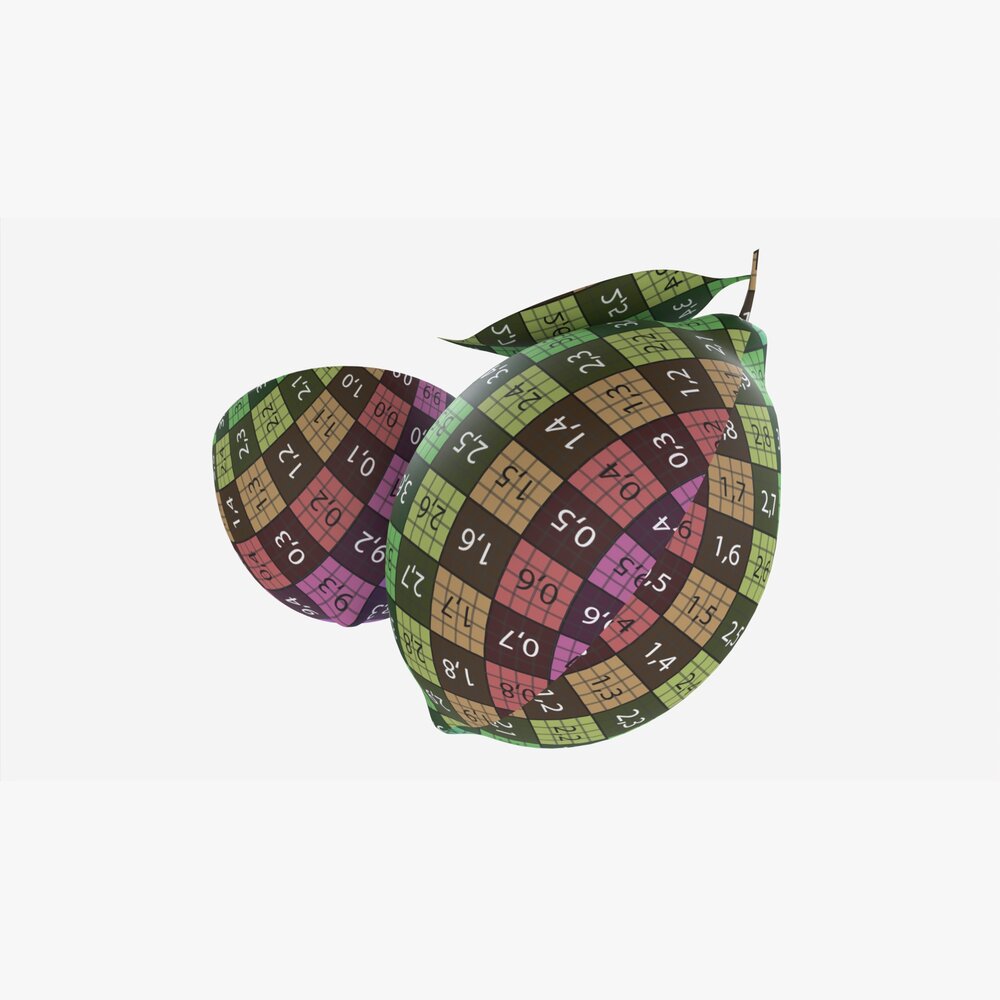 Fresh Lemon With Slice And Leaf 02 3D model - Download Fruit on ...