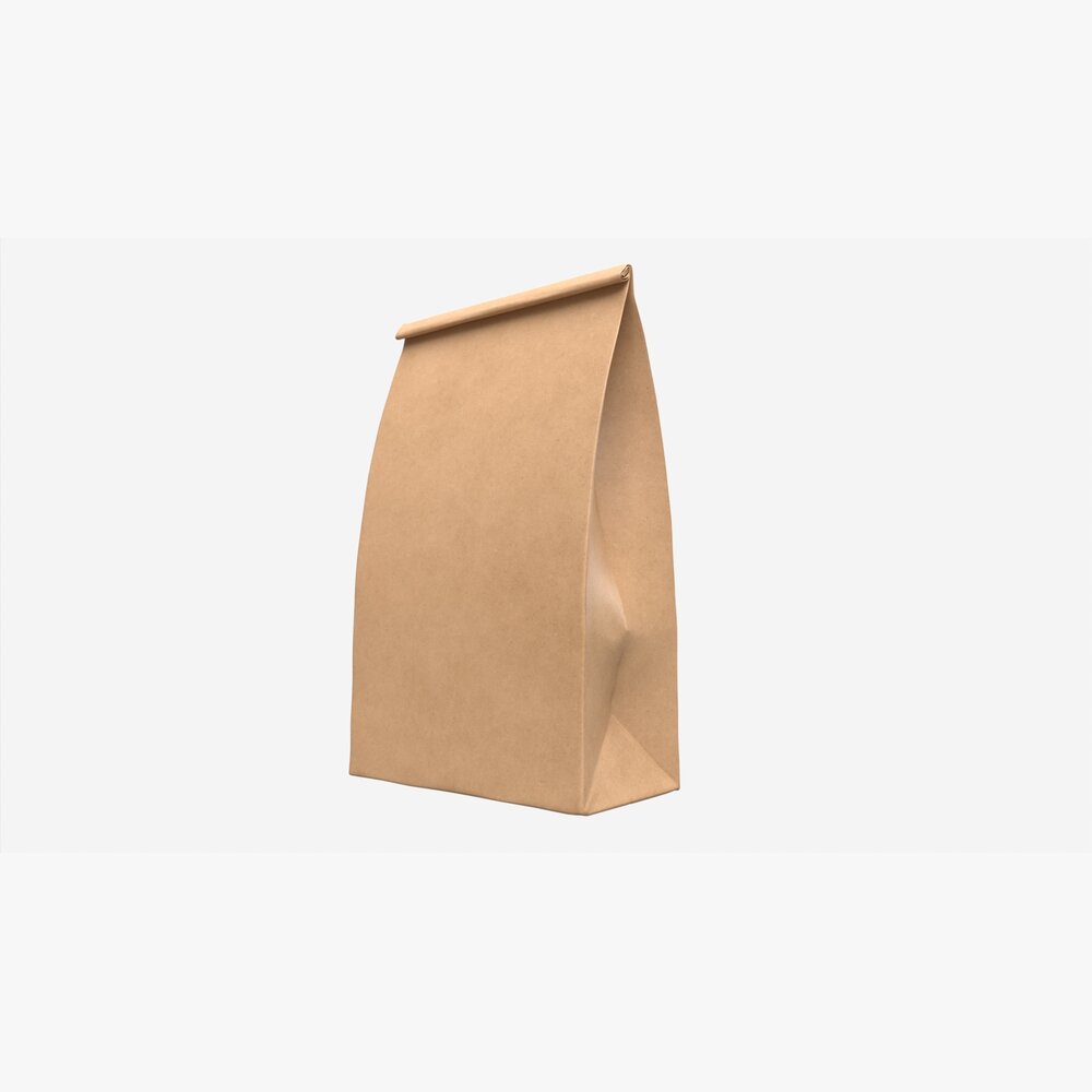 Paper Bag Packaging 03 3D model - Download Mockup on 3DModels.org
