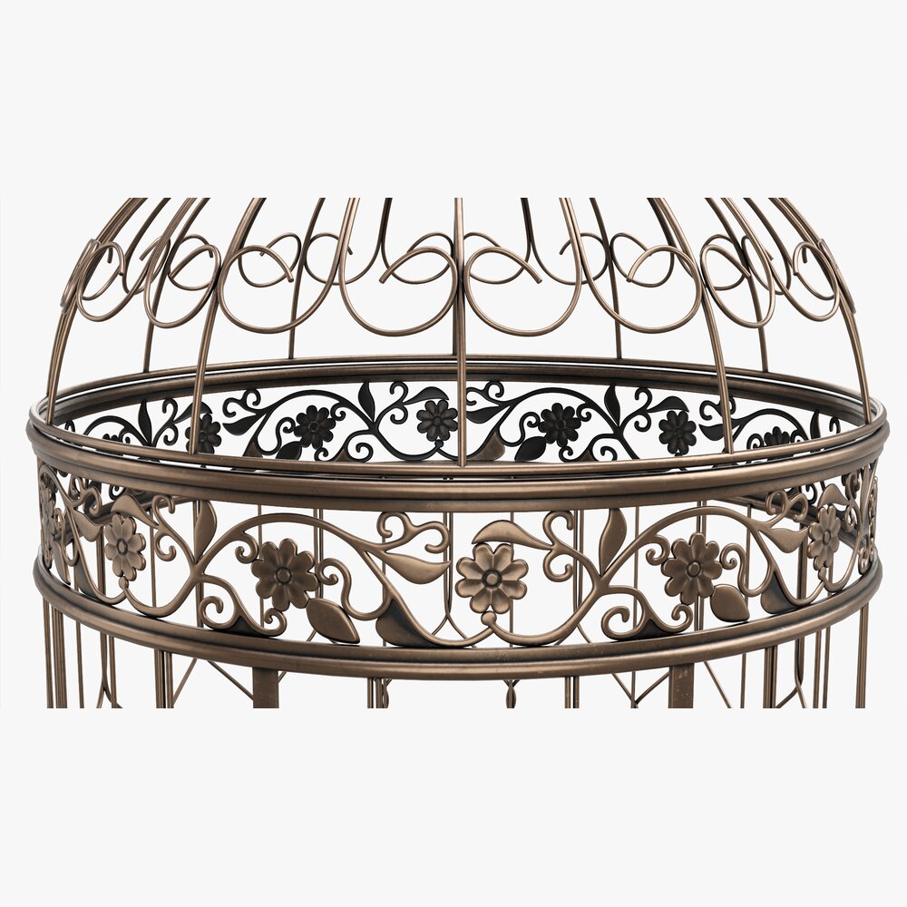 Victorian Style Bird Cage With Stand 3D model - Download Hobbies on ...