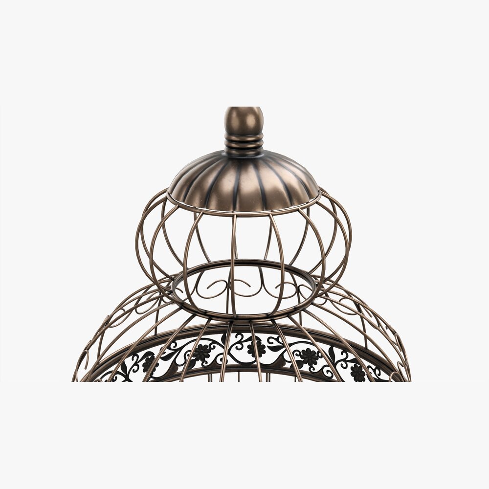 Victorian Style Bird Cage With Stand 3D model - Download Hobbies on ...