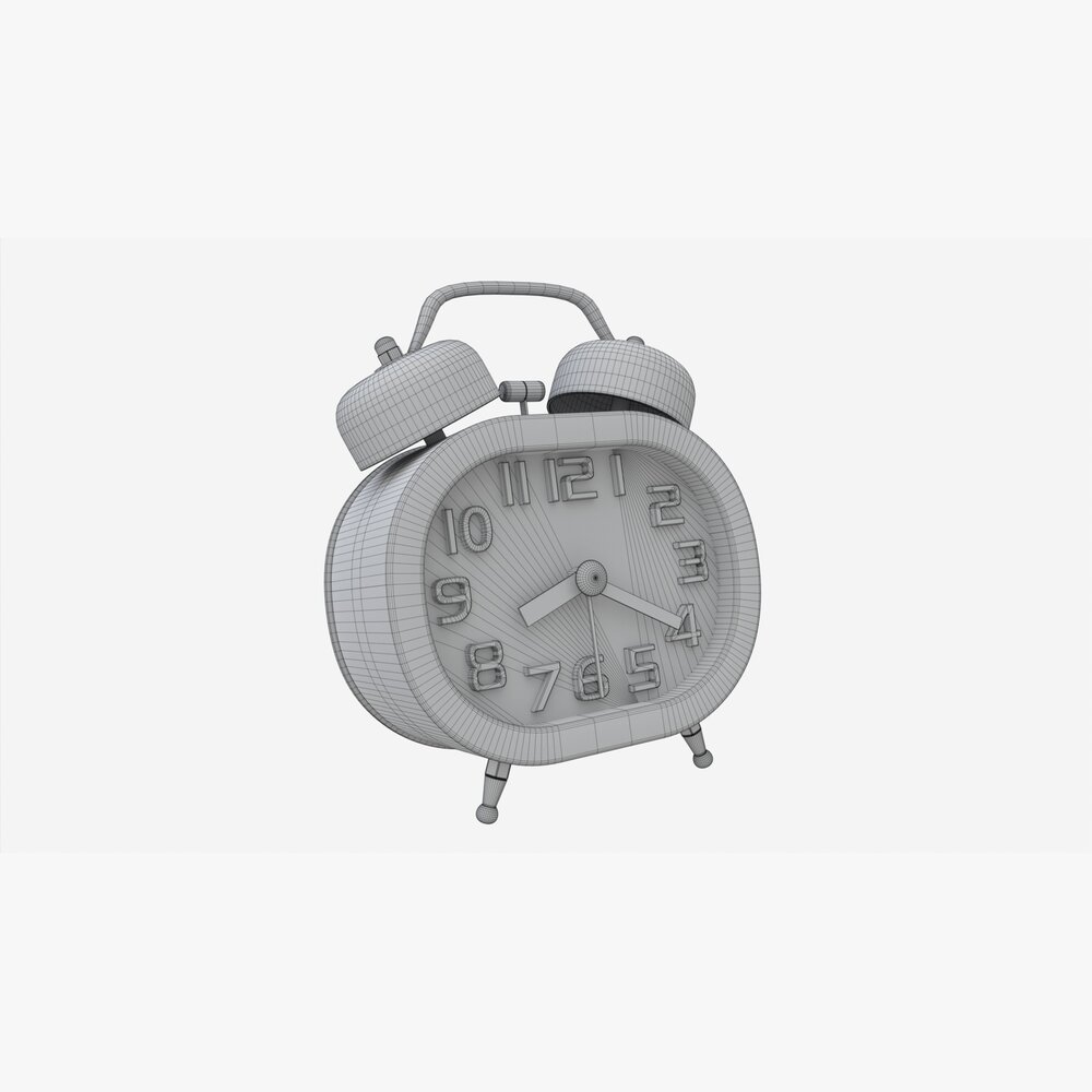 Alarm Clock 06 Classic – Mixed UVs 3D model - Download Decoration on ...