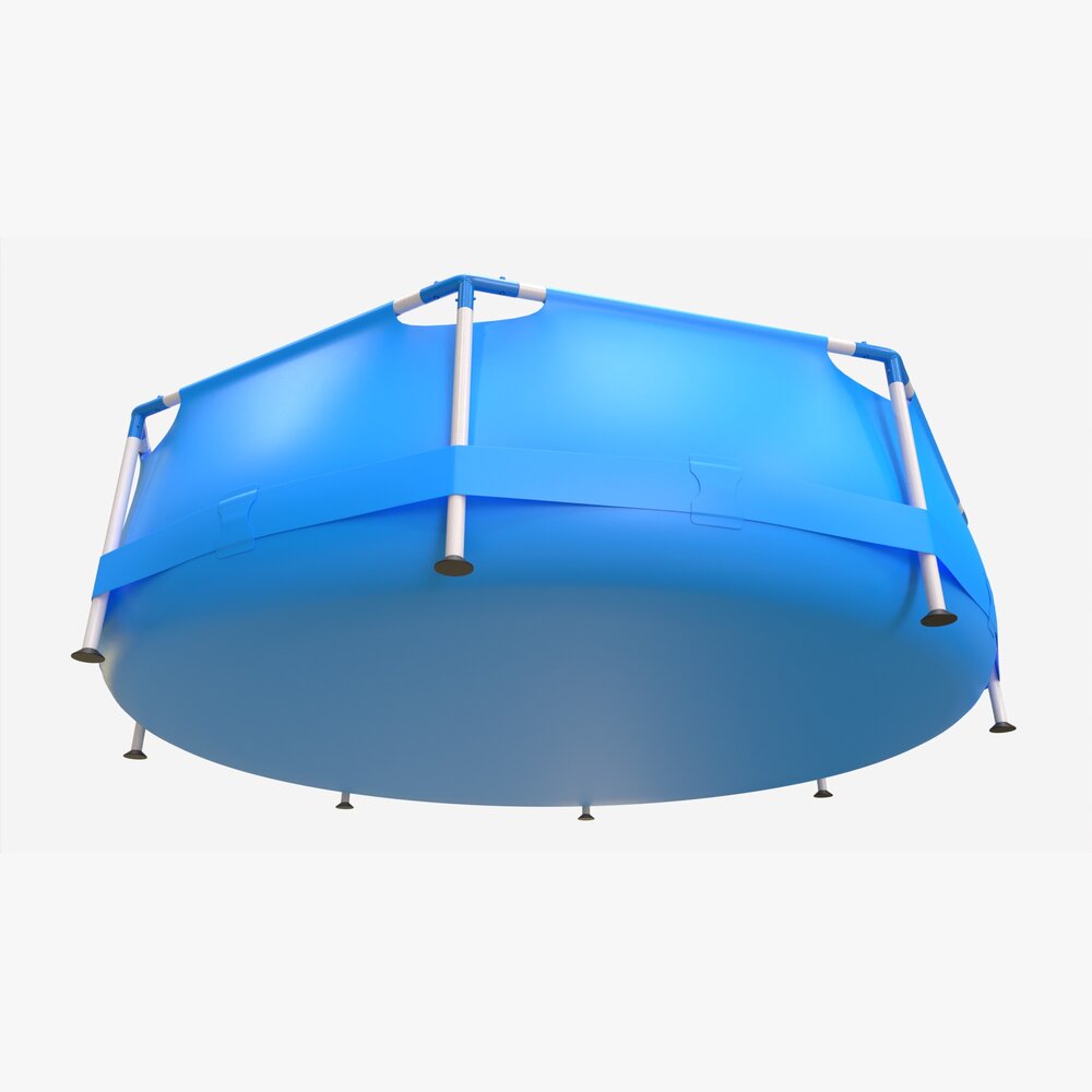 Garden Frame Swimming Pool 3D model - Download Street elements on ...