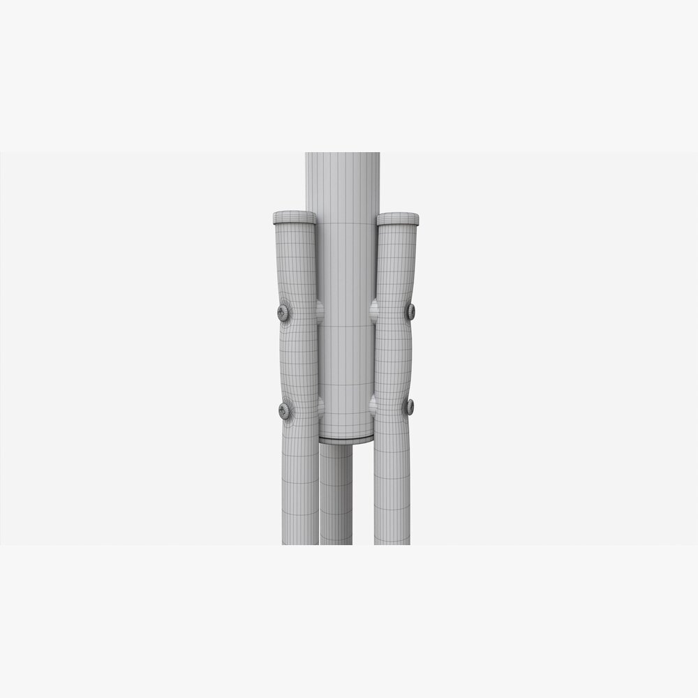 Perchero de Metal Alto Con Acentos Dorados Modelo 3D - Descargar ...