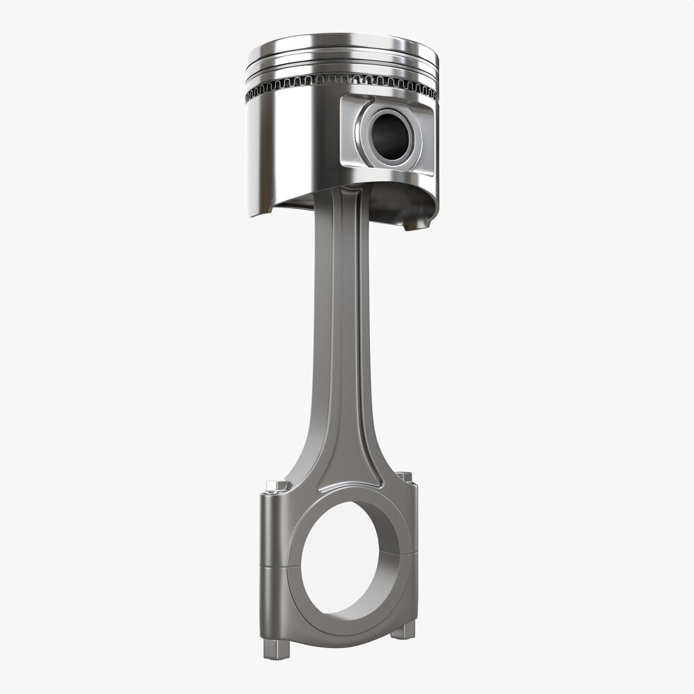 Pistón de Motor Con Biela Modelo 3D - Descargar Equipamiento del ...