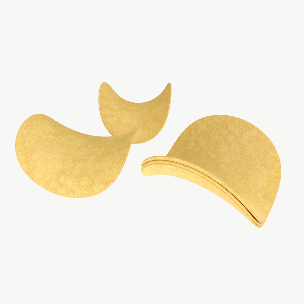 Potato Chips 01 3D model - Download Fast food on 3DModels.org