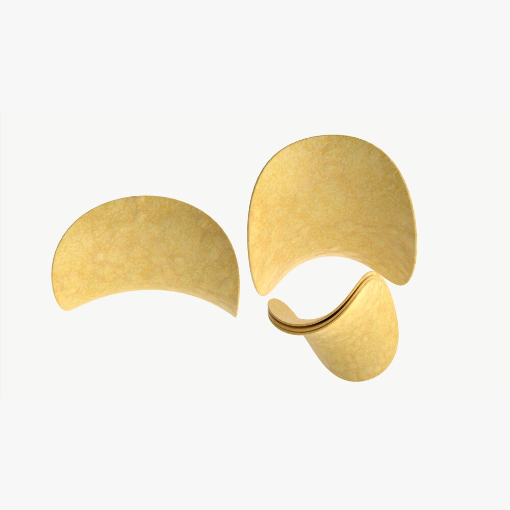 Potato Chips 01 3D model - Download Fast food on 3DModels.org