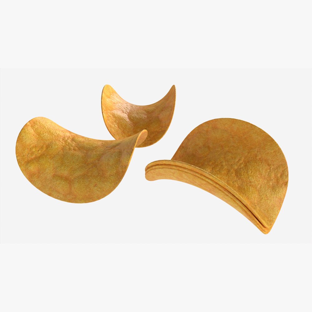 Potato Chips 02 3D model - Download Fast food on 3DModels.org