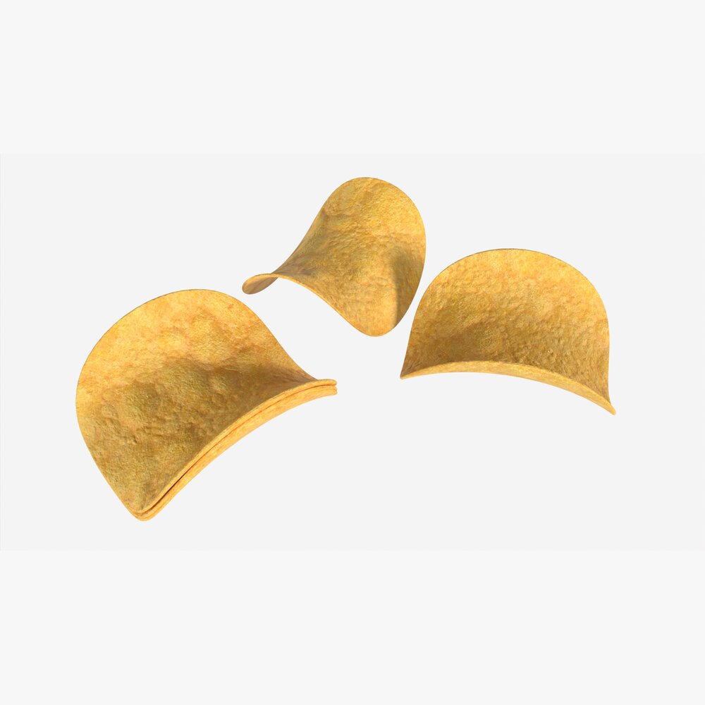 Potato Chips 03 3D model - Download Fast food on 3DModels.org