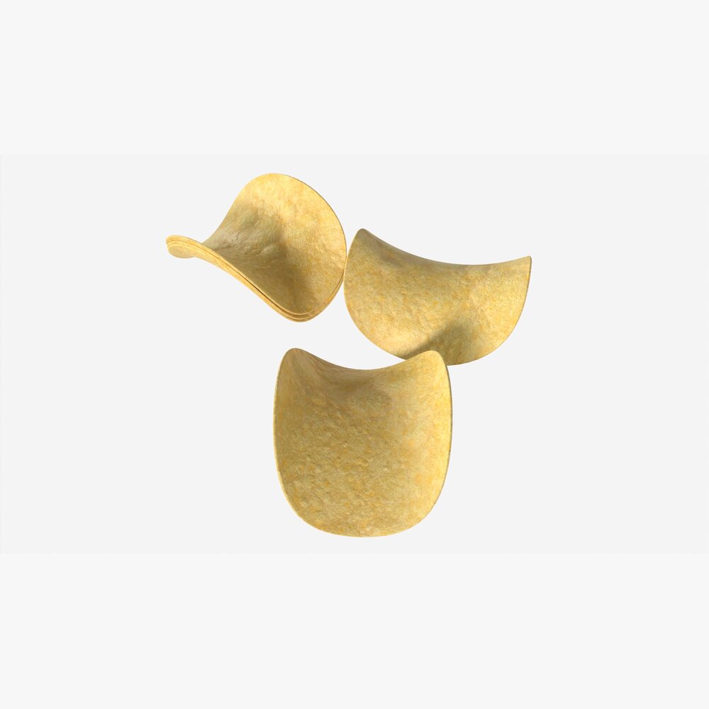 Potato Chips 04 3D model - Download Fast food on 3DModels.org