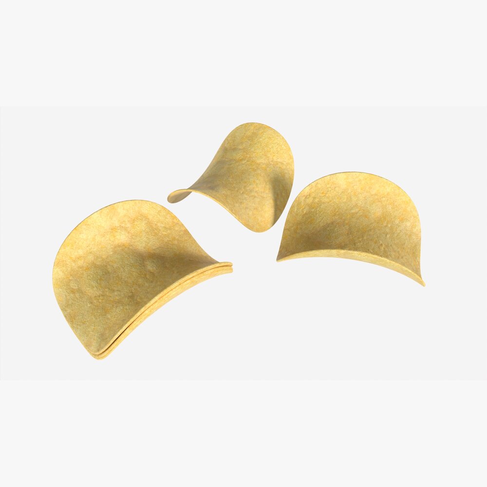Potato Chips 04 3D model - Download Fast food on 3DModels.org