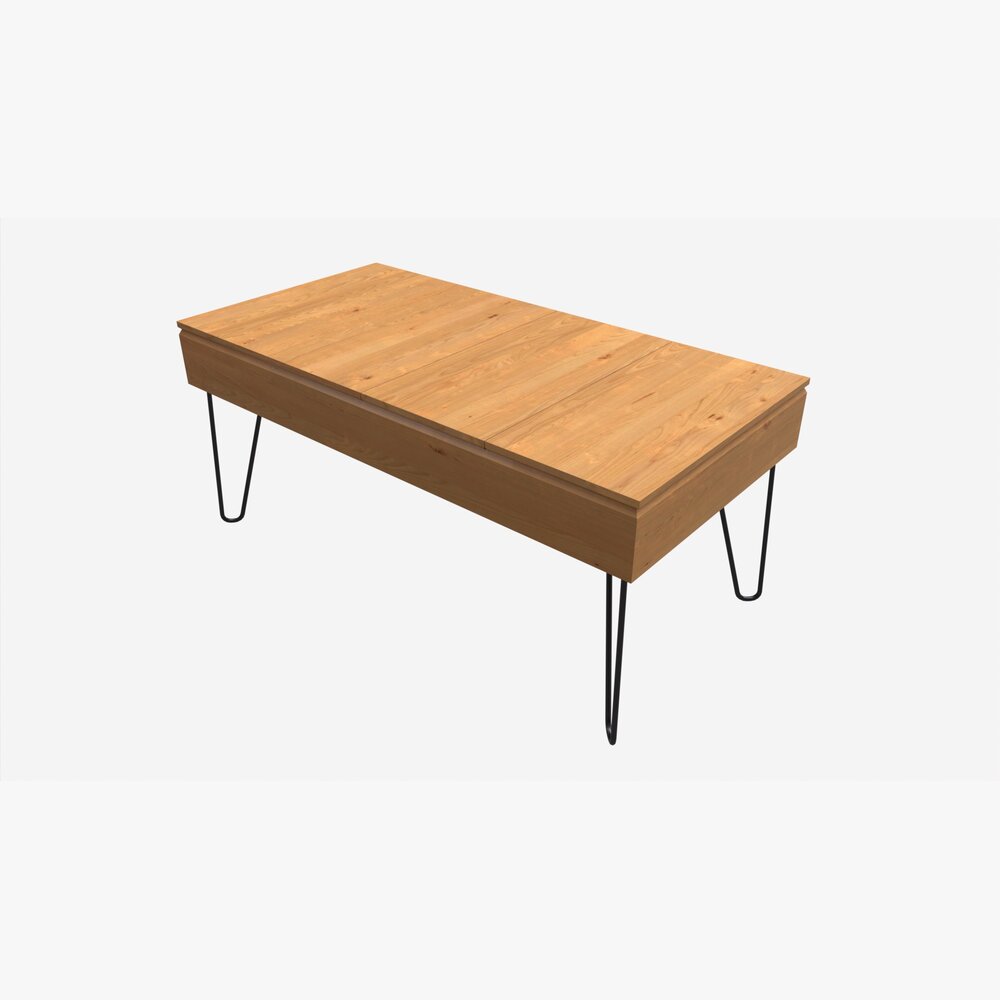 Rectangle Coffee Table 02 3D model - Download Table on 3DModels.org