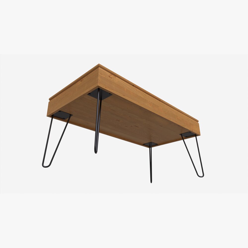 Rectangle Coffee Table 02 3D model - Download Table on 3DModels.org