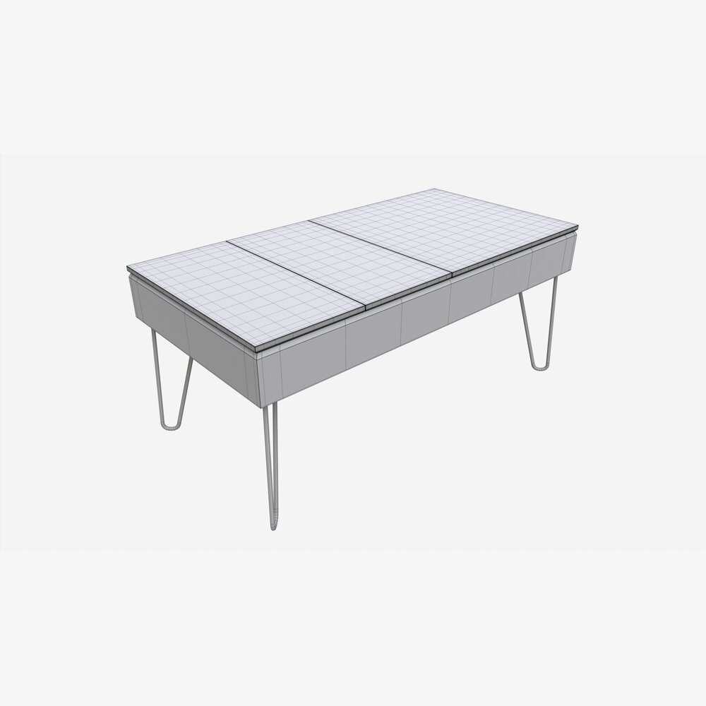 Rectangle Coffee Table 02 3D model - Download Table on 3DModels.org