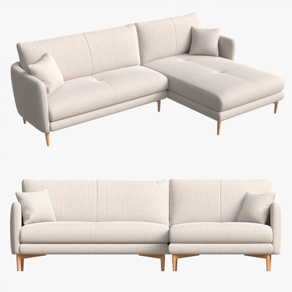 Chaise Small Ercol Aosta 3D model - Download Sofa on 3DModels.org
