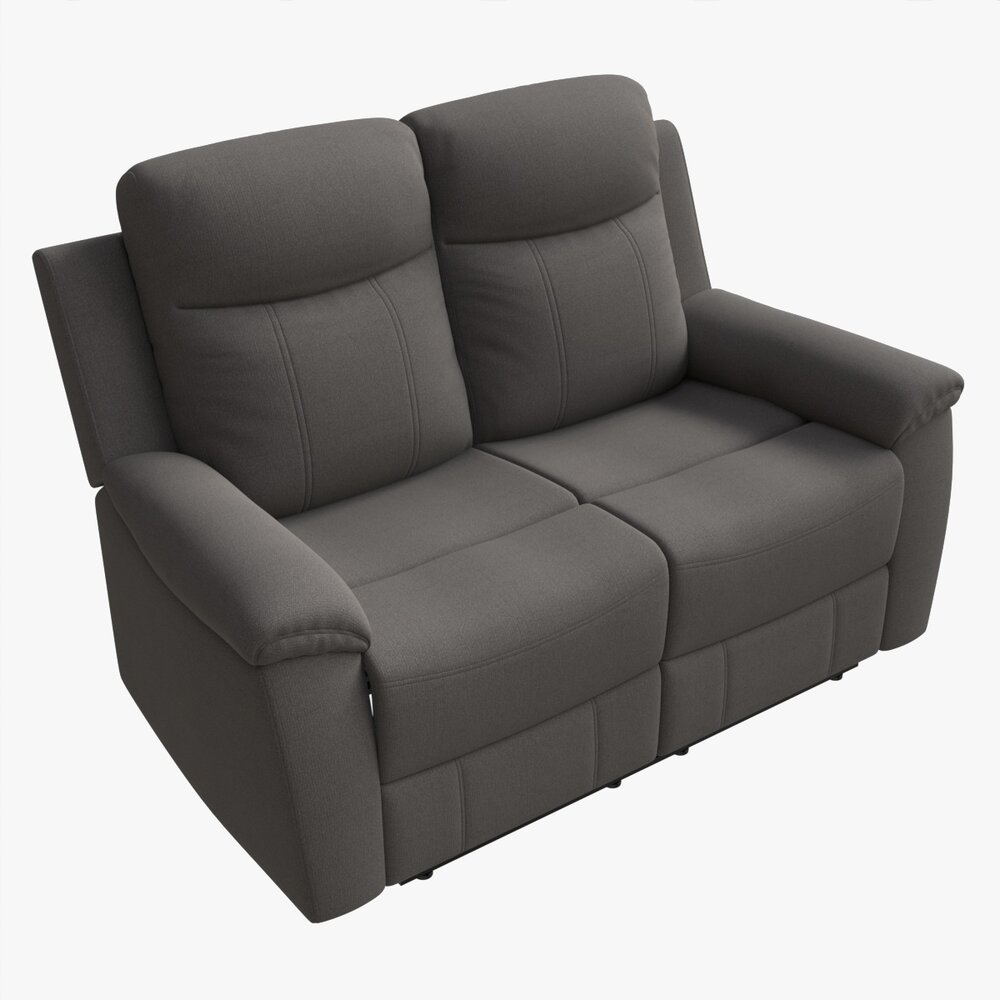 Sofá Reclinable Milo de Dos Plazas Modelo 3D - Descargar Sofá on ...