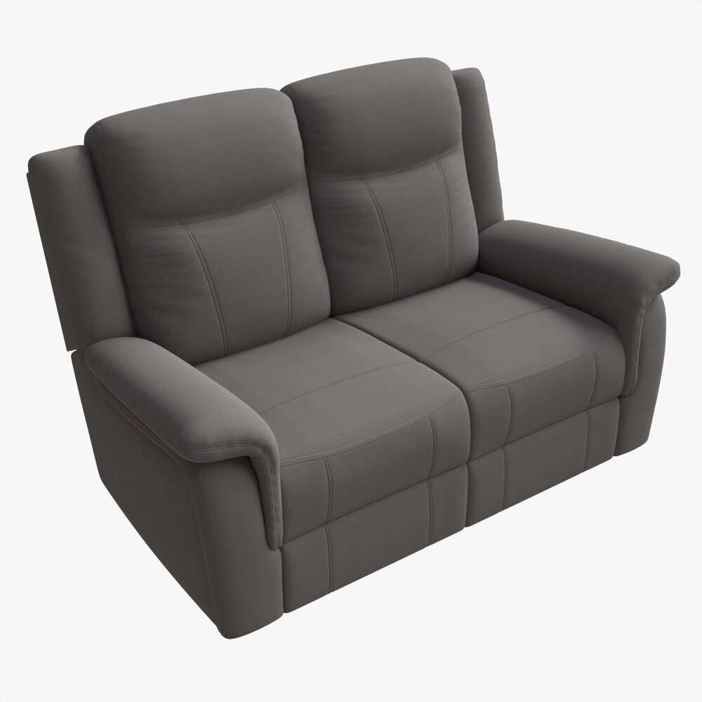 Sofa Recliner Norman 2-seater 3D model - Download Sofa on 3DModels.org