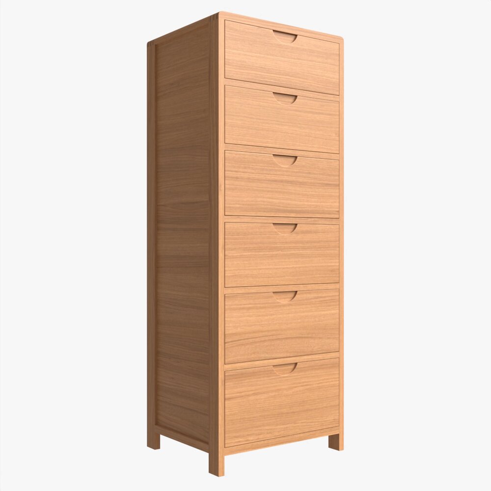 Tall Chest Ercol Bosco 3D model - Download Chest of drawers on 3DModels.org