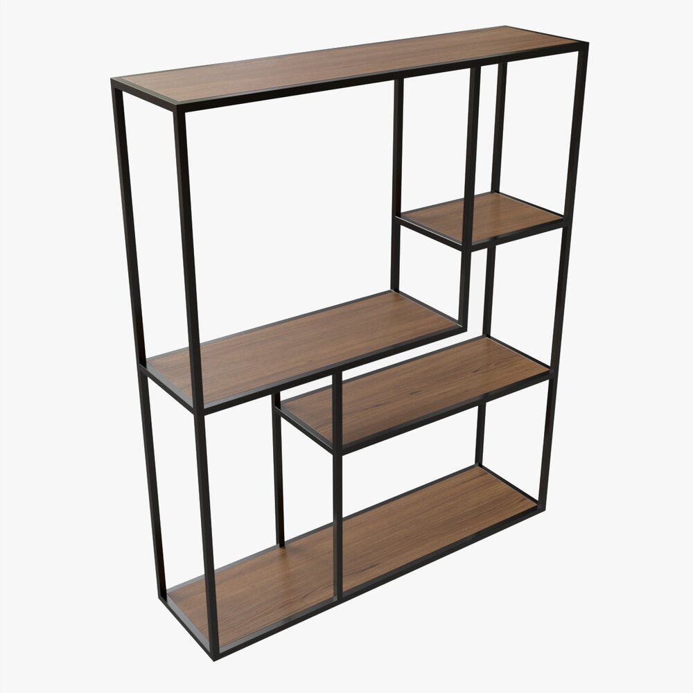 Wall Shelf Seaford Rectangle 3D model - Download Shelving on 3DModels.org