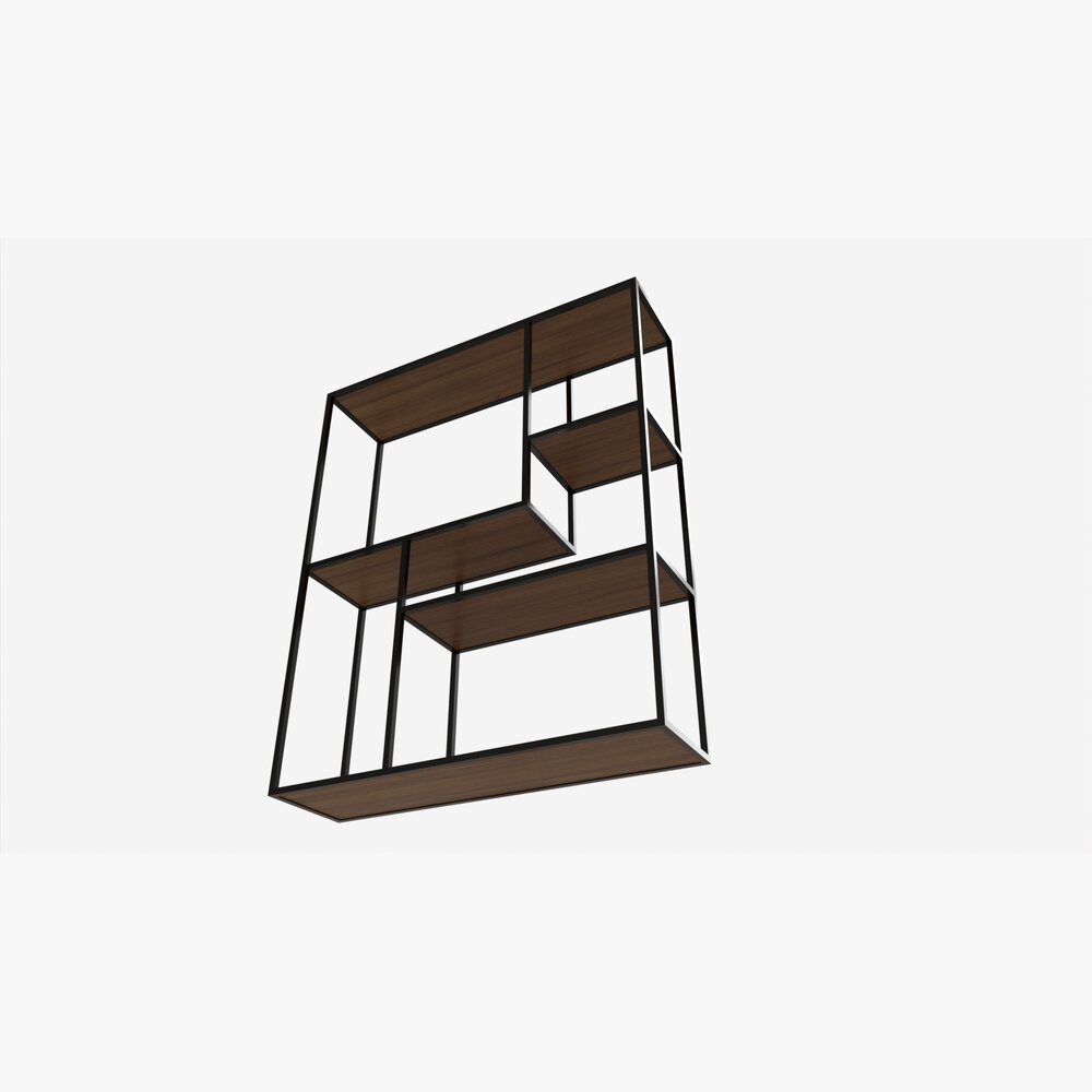 Wall Shelf Seaford Rectangle 3D model - Download Shelving on 3DModels.org