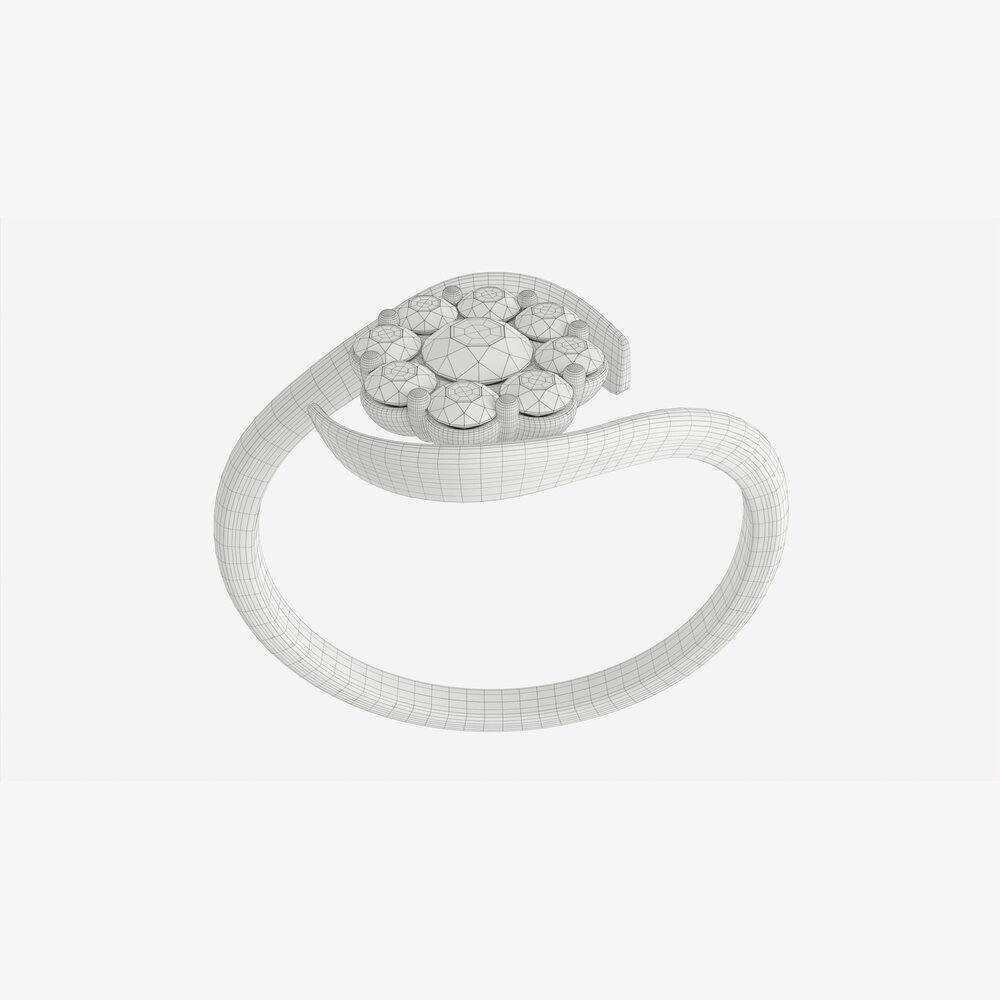 Gold Diamond Ring Jewelry 05 3D model - Download Jewelry on 3DModels.org