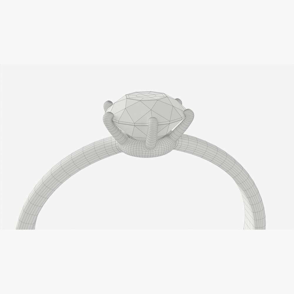 Gold Diamond Ring Jewelry 07 3D model - Download Jewelry on 3DModels.org