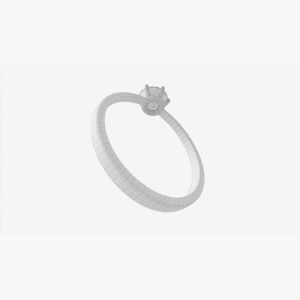 Gold Diamond Ring Jewelry 07 3D model - Download Jewelry on 3DModels.org