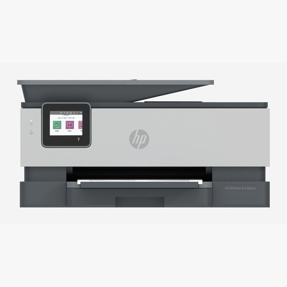HP OfficeJet Pro 8035e All-in-One Printer 3D model - Download Computer ...