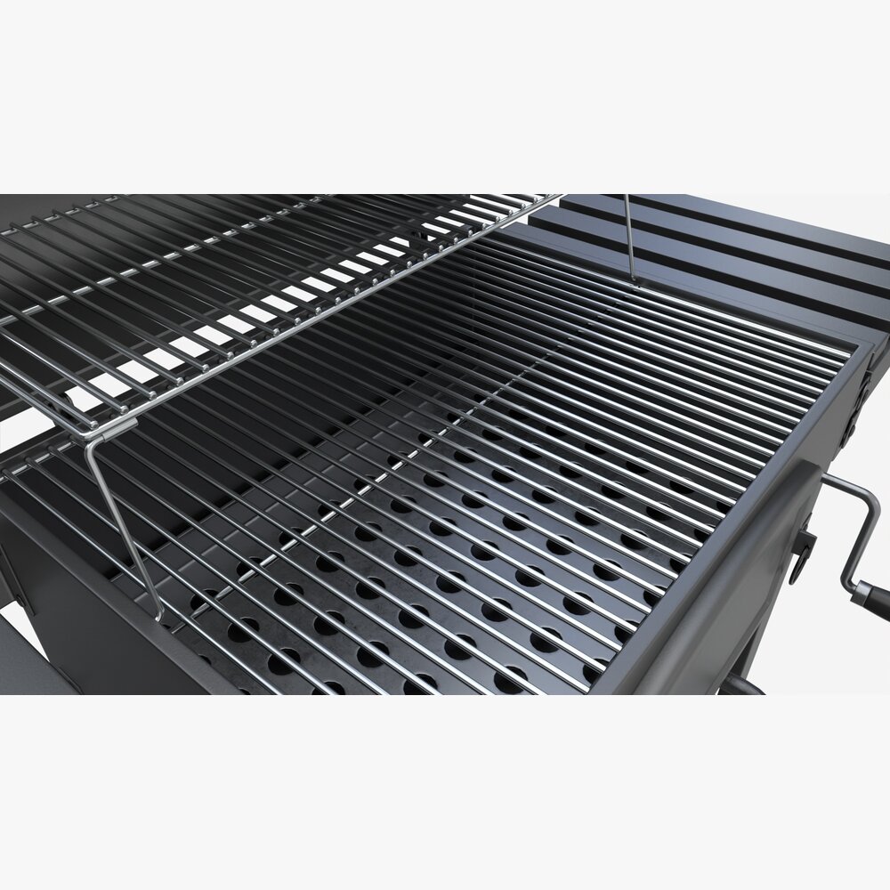 Outdoor Barbecue Charcoal Portable Grill 3D model - Download Appliances ...