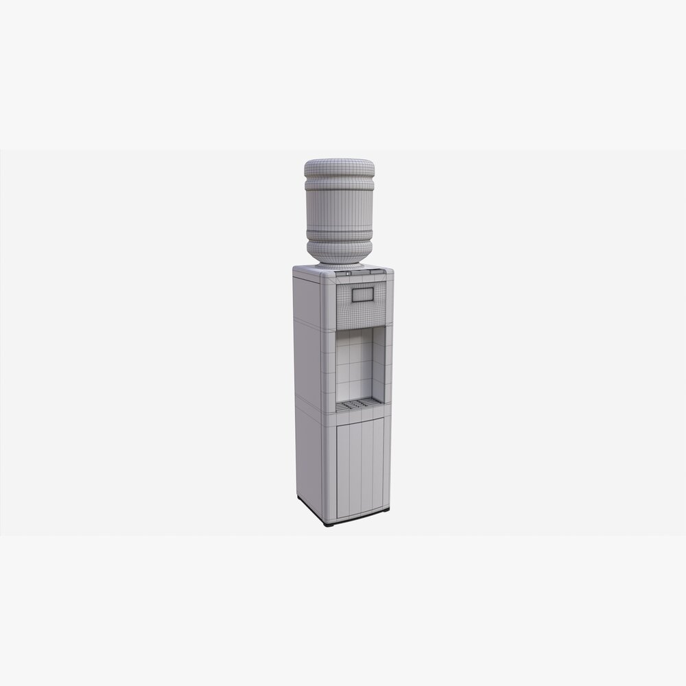 Freestanding Water Dispenser with Refillable Bottle 3D model - Download ...