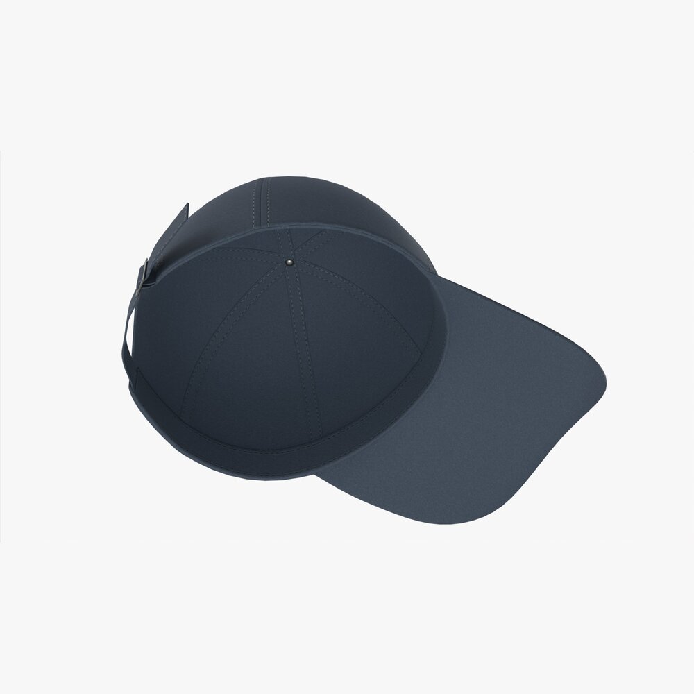 Baseball Cap Fabric Blue 3D model - Download Hats on 3DModels.org