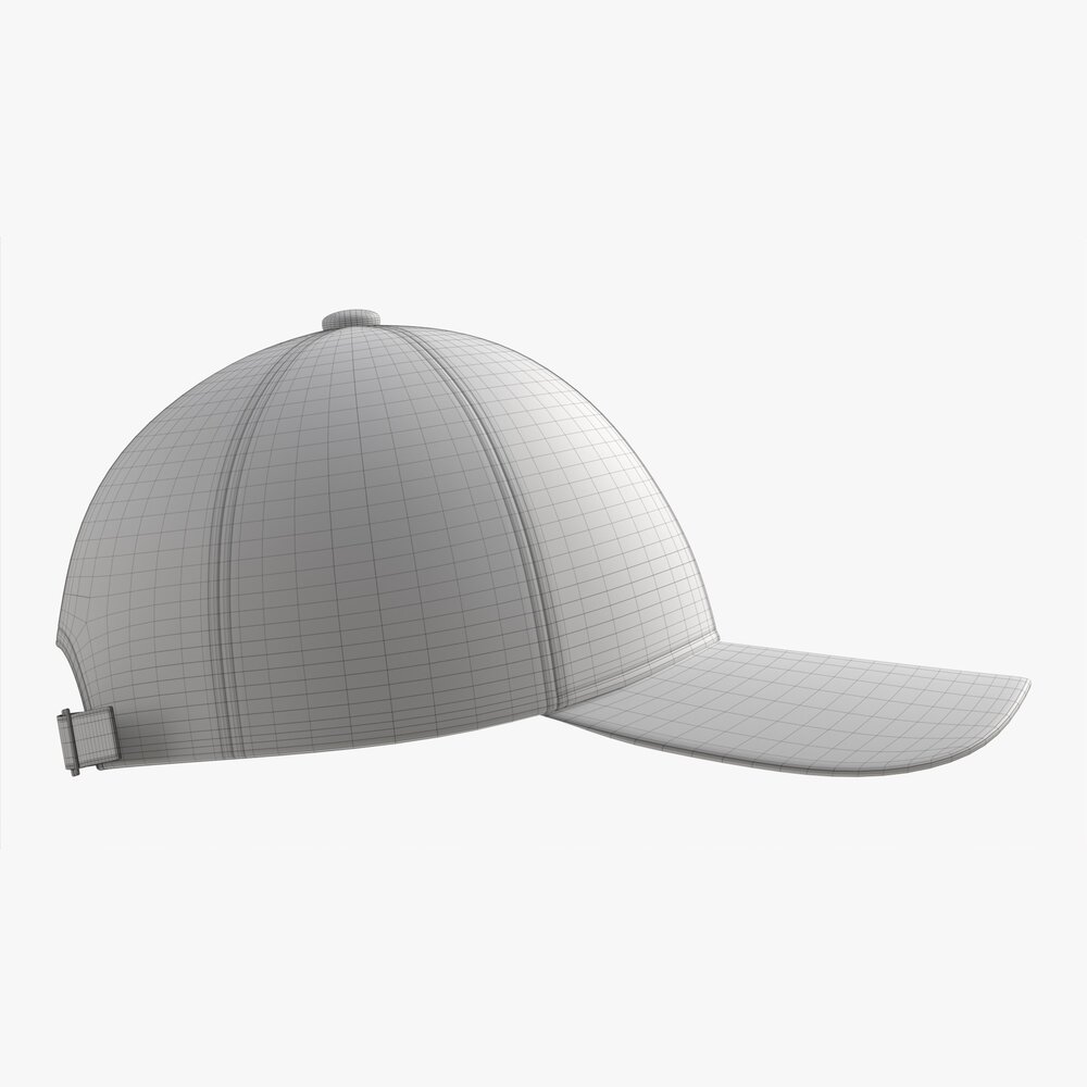 Baseball Cap Fabric Blue 3D model - Download Hats on 3DModels.org