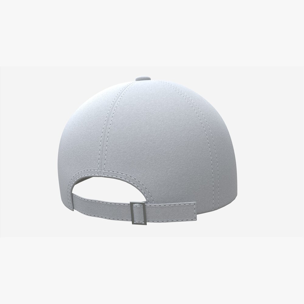 Baseball Cap Fabric Mockup White 3D model - Download Hats on 3DModels.org