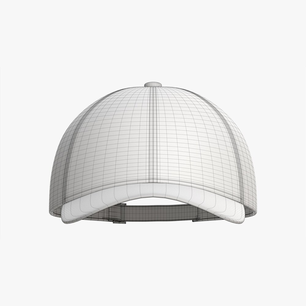Baseball Cap Leather Mockup Black 3D model - Download Hats on 3DModels.org