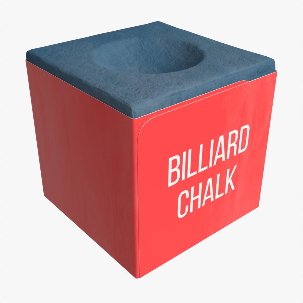 Billiard Cue Chalk 3D model - Download Sports Equipment on 3DModels.org