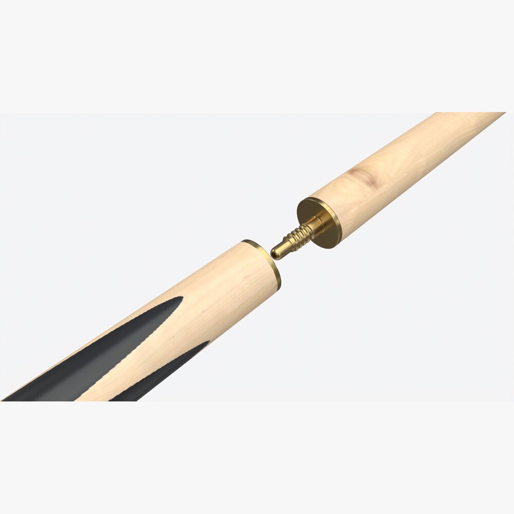 Billiard Snooker Cue 3D model - Download Sports Equipment on 3DModels.org