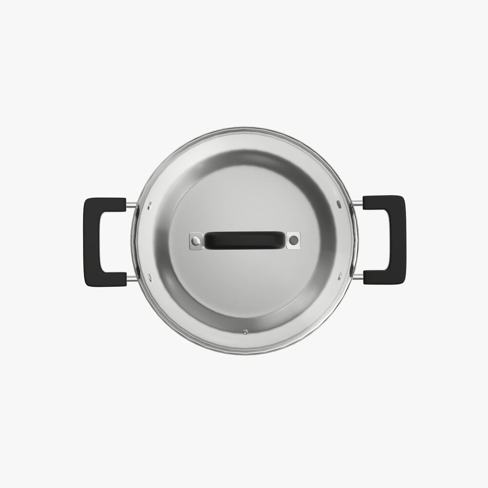 Kitchen Pot 27cm 3D model - Download Tableware on 3DModels.org