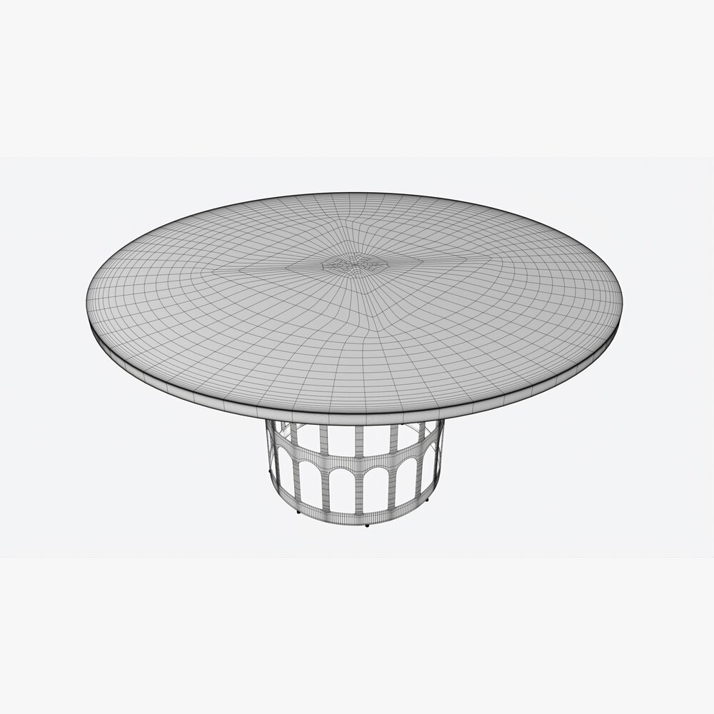 Dining Table Baker Colosseum 3D model - Download Table on 3DModels.org