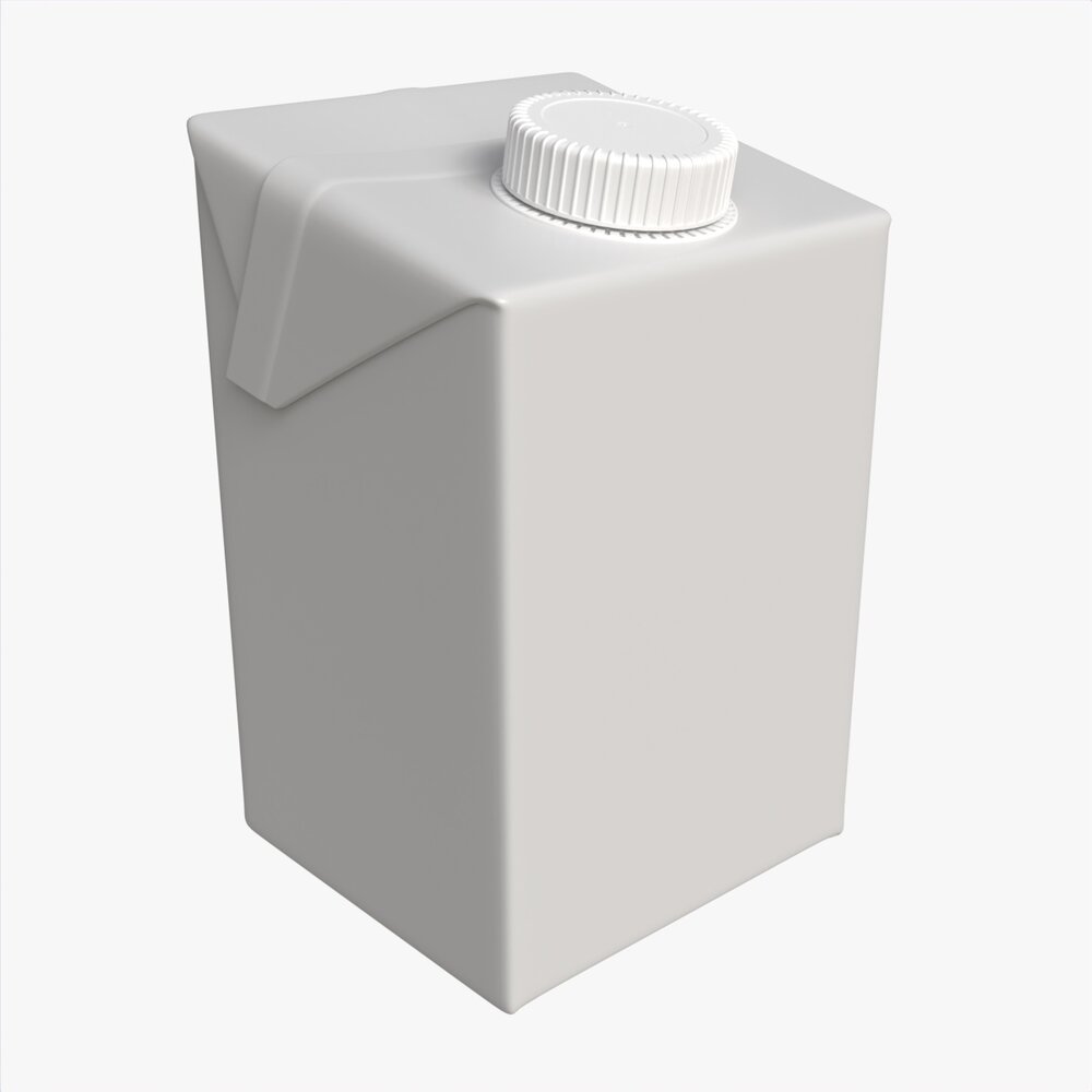 Juice Cardboard 500 Ml Packaging Mockup 3D model - Download Mockup on ...