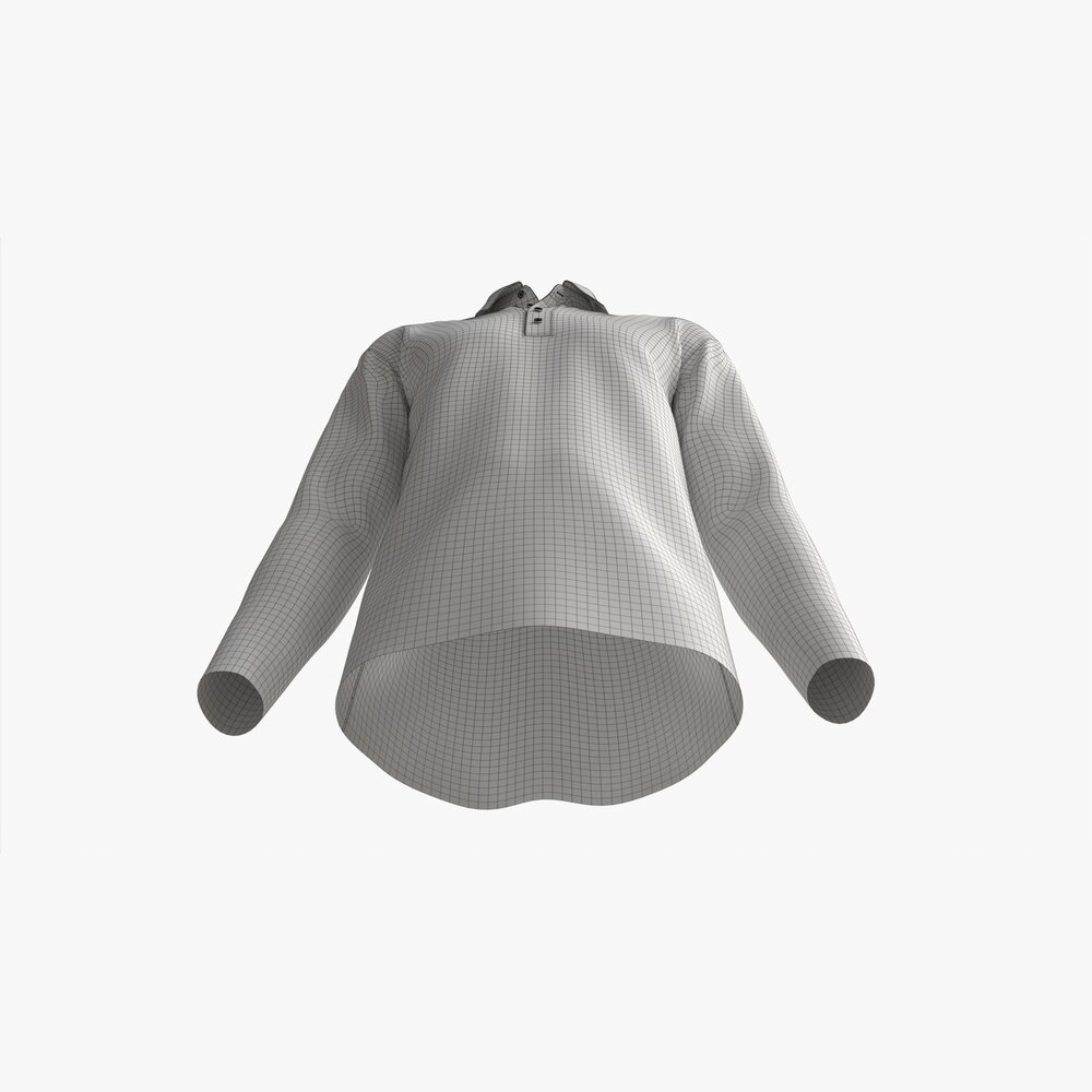 Men’s Black Polo Shirt with Contrasting Collar 3D model - Download ...